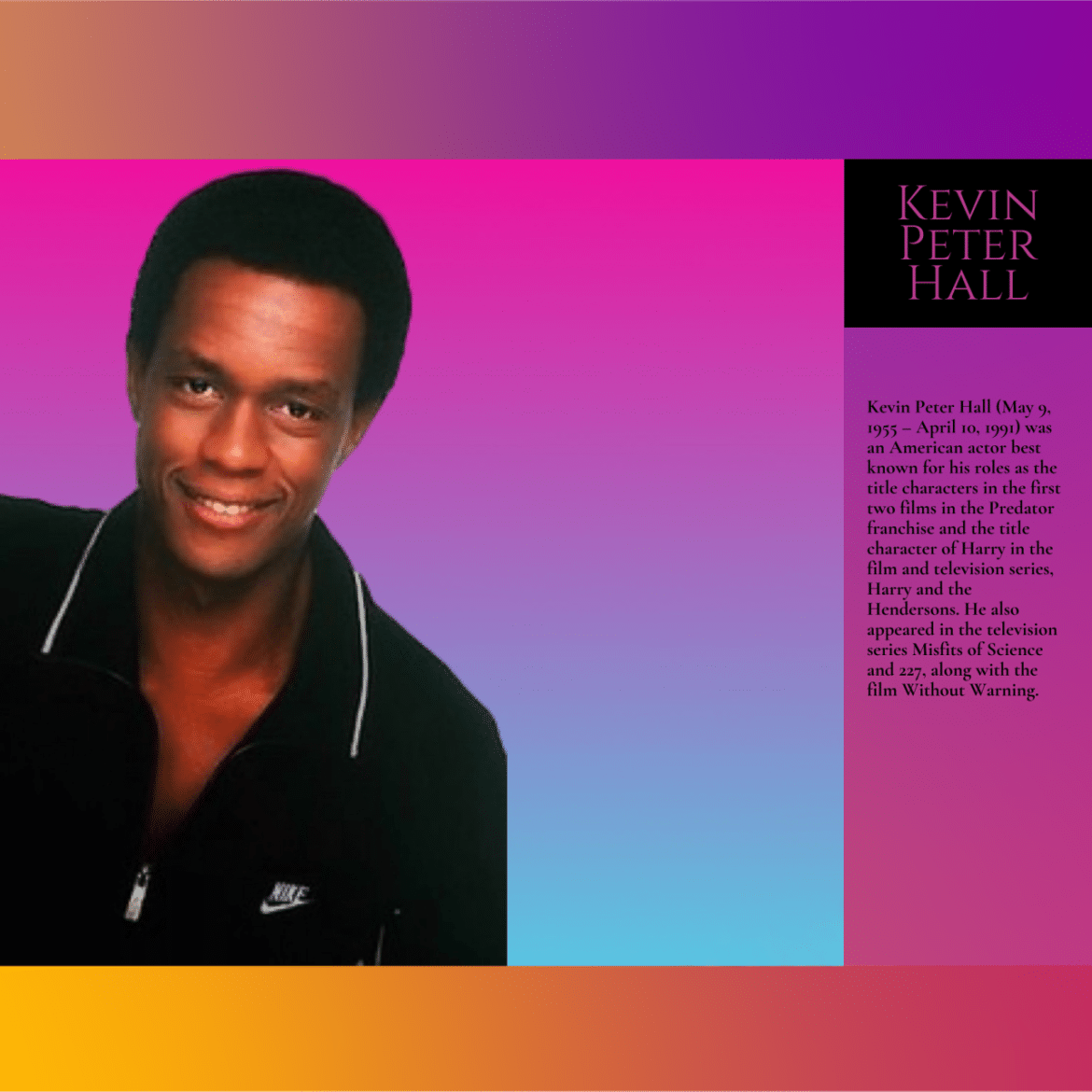 Causa de muerte de Kevin Peter Hall (también conocido como el personaje ...